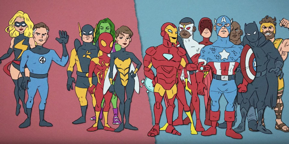 Animatrix Network: Marvel's Civil War Animated in 4 Minutes