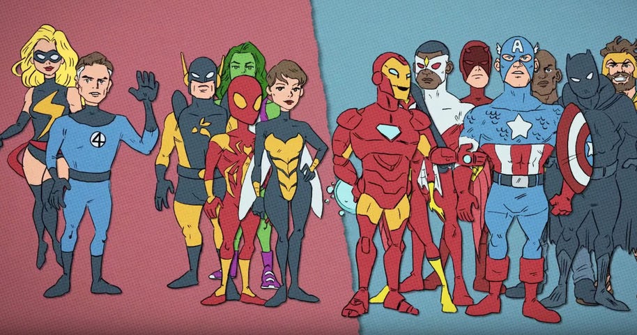 Animatrix Network: Marvel's Civil War Animated in 4 Minutes