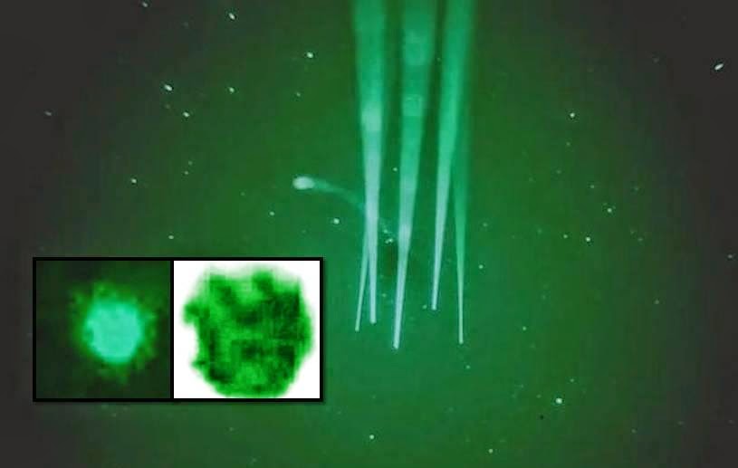 UFOs over Melbourne, Australia attracted by Night Vision and Lasers?