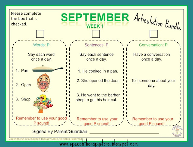 Speech Therapy: Freebies