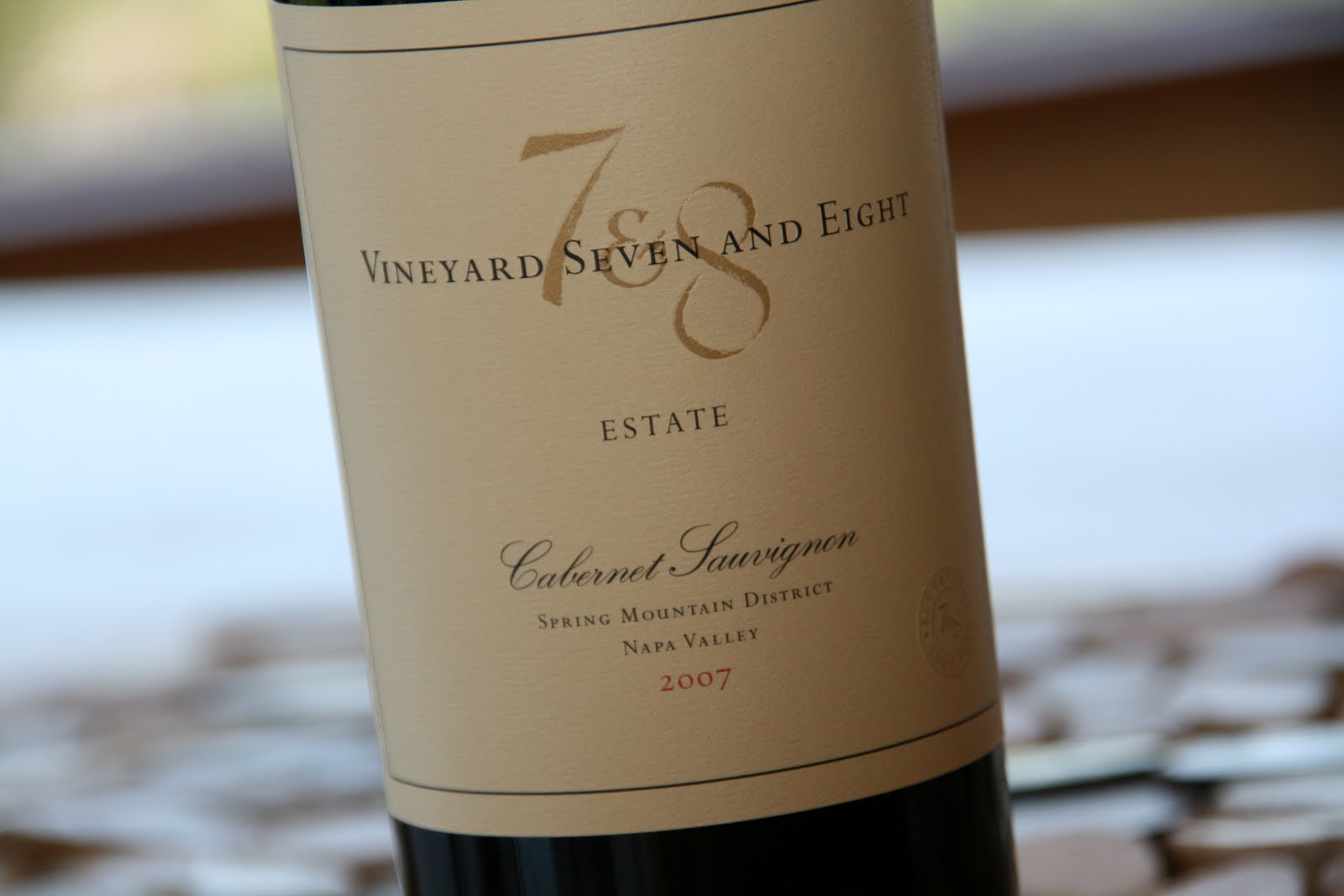 California Wine Report: 2007 Estate Cabernet Sauvignon from Vineyard 7 & 8