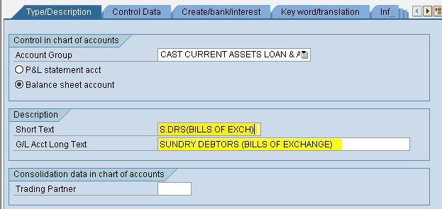 SAP - FICO MODULE LEARNING: Creation of 2GL Masters