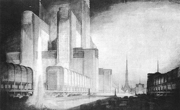 Retrofuturism - Design and Art : Retrofuturistic City and Architecture