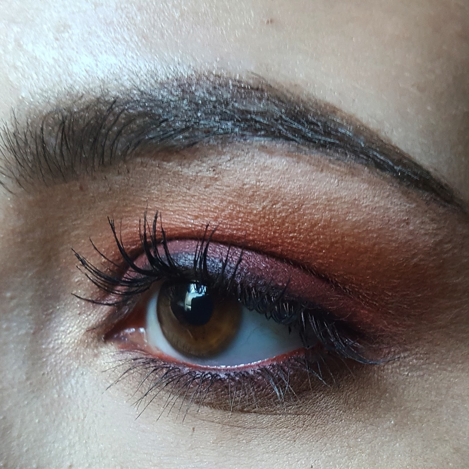 Deep Red Smokey Eye