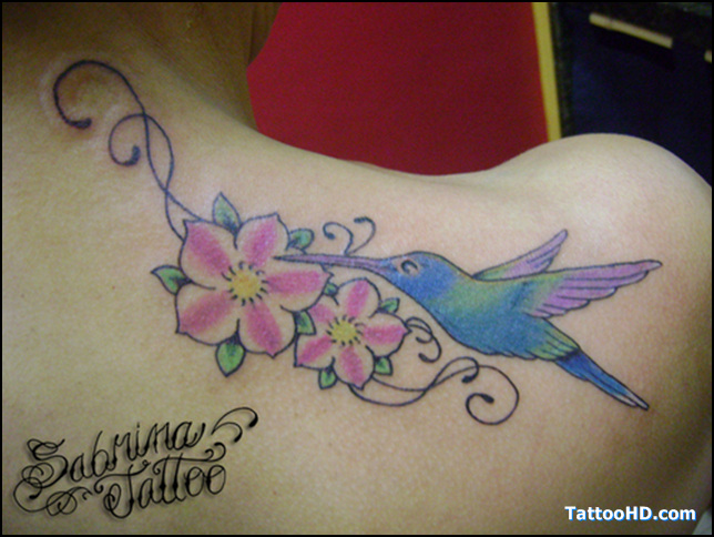 Humming Bird Tattoos: Hummingbird Tattoos On Back Of Neck