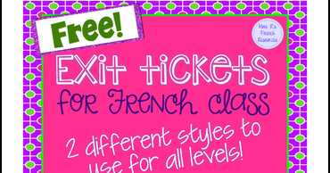 The Best of Teacher Entrepreneurs III: FREE MISC. LESSON - “French exit ...