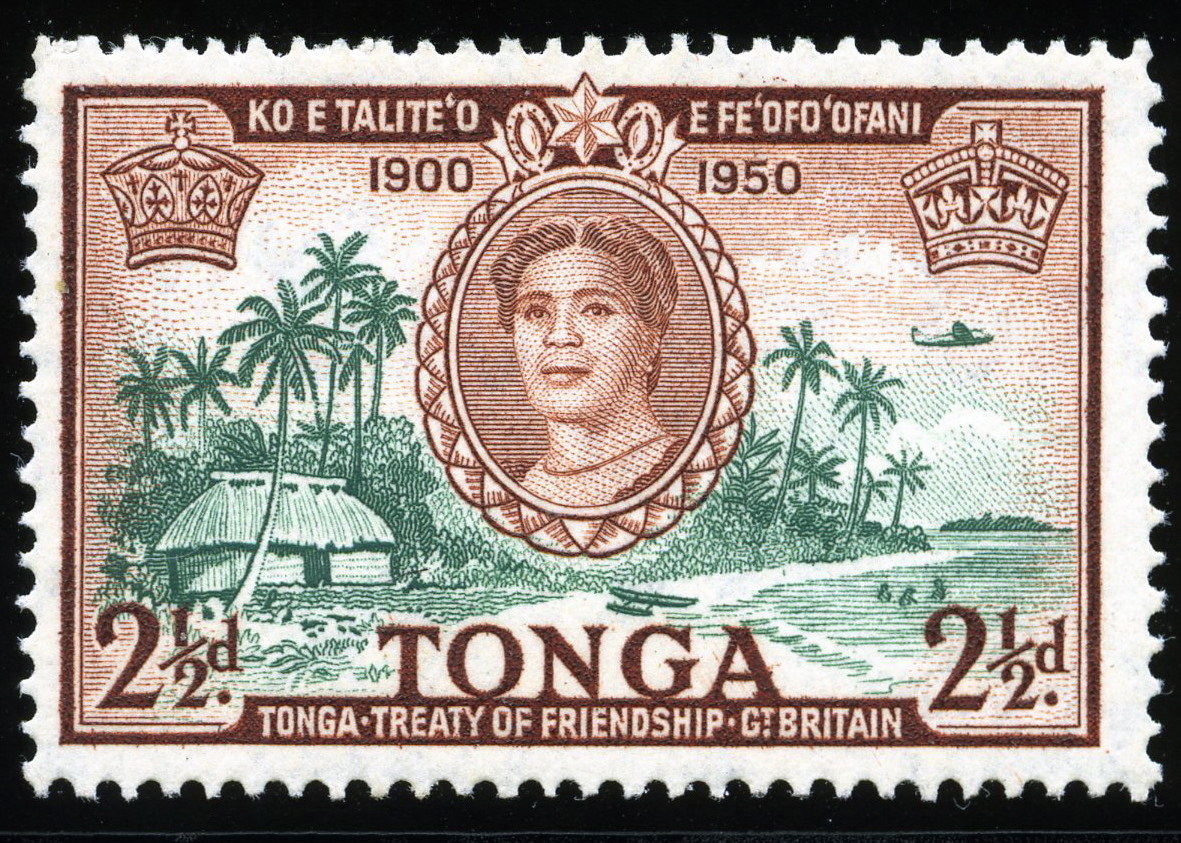 King George VI Postage Stamps: Tonga 1951 (2 July) 50th Anniv. of ...