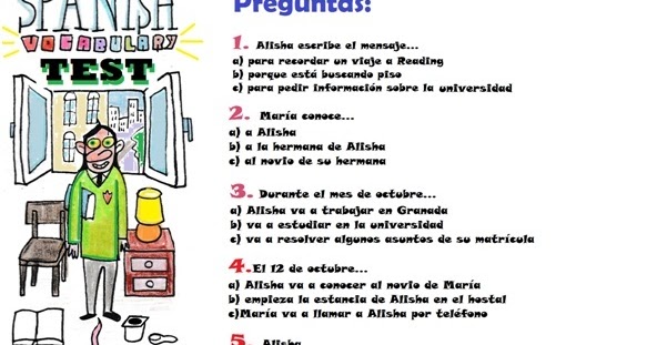 Spanish Test: Spanish Vocabulary Test: Examen Modelo Dele A2