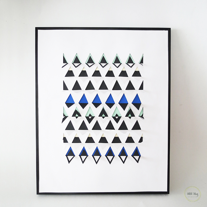 How to create a cutted paper wall art - Ohoh deco