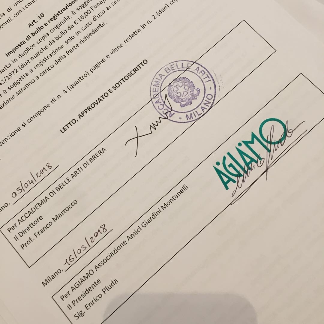 AGIAMO - Amici Giardini Montanelli - Milano: Firmata la convenzione tra ...