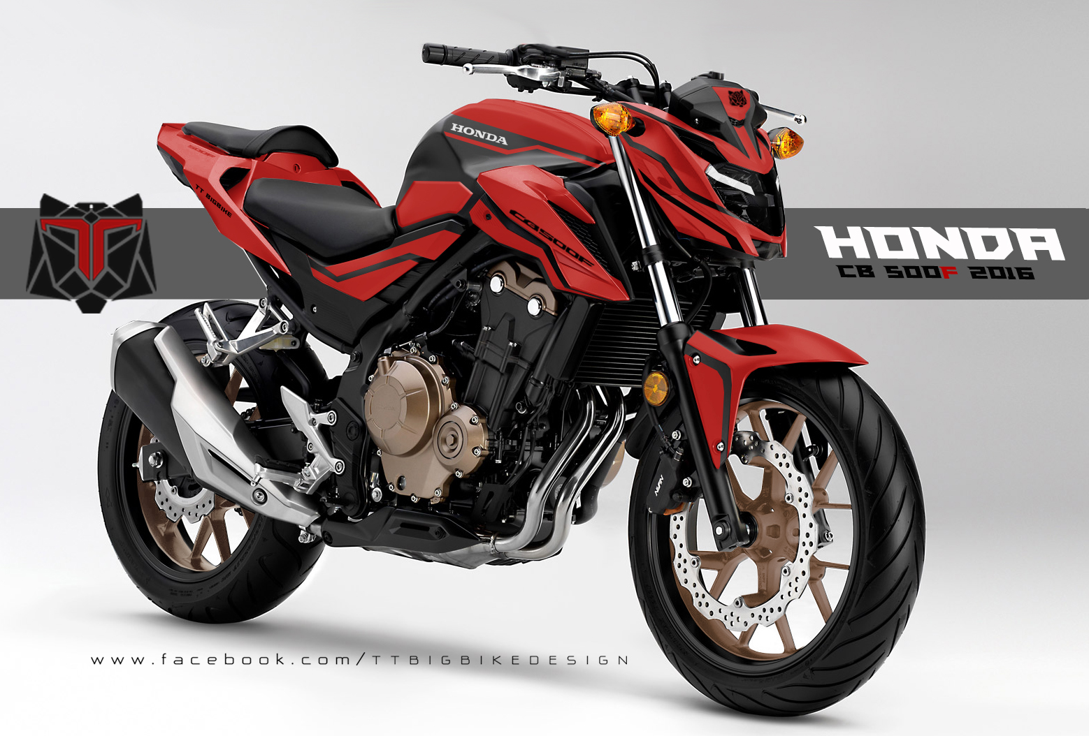 TT BIGBIKE DESIGN: HONDA CB500f Y2016 DESIGN CONCCEPT #1