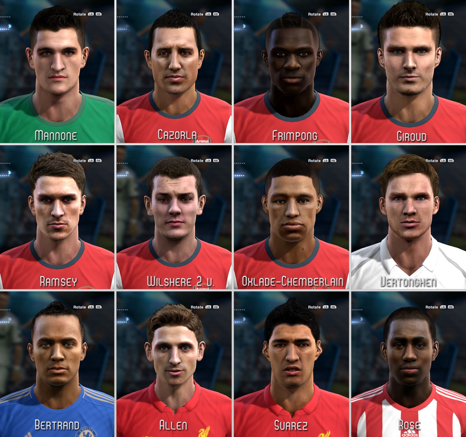 Update Face+Hair Pemain Pes6 Terbaru