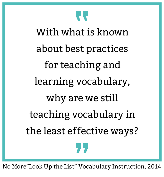 Not This But That: Vocabulary Instruction | Engaging Literacy