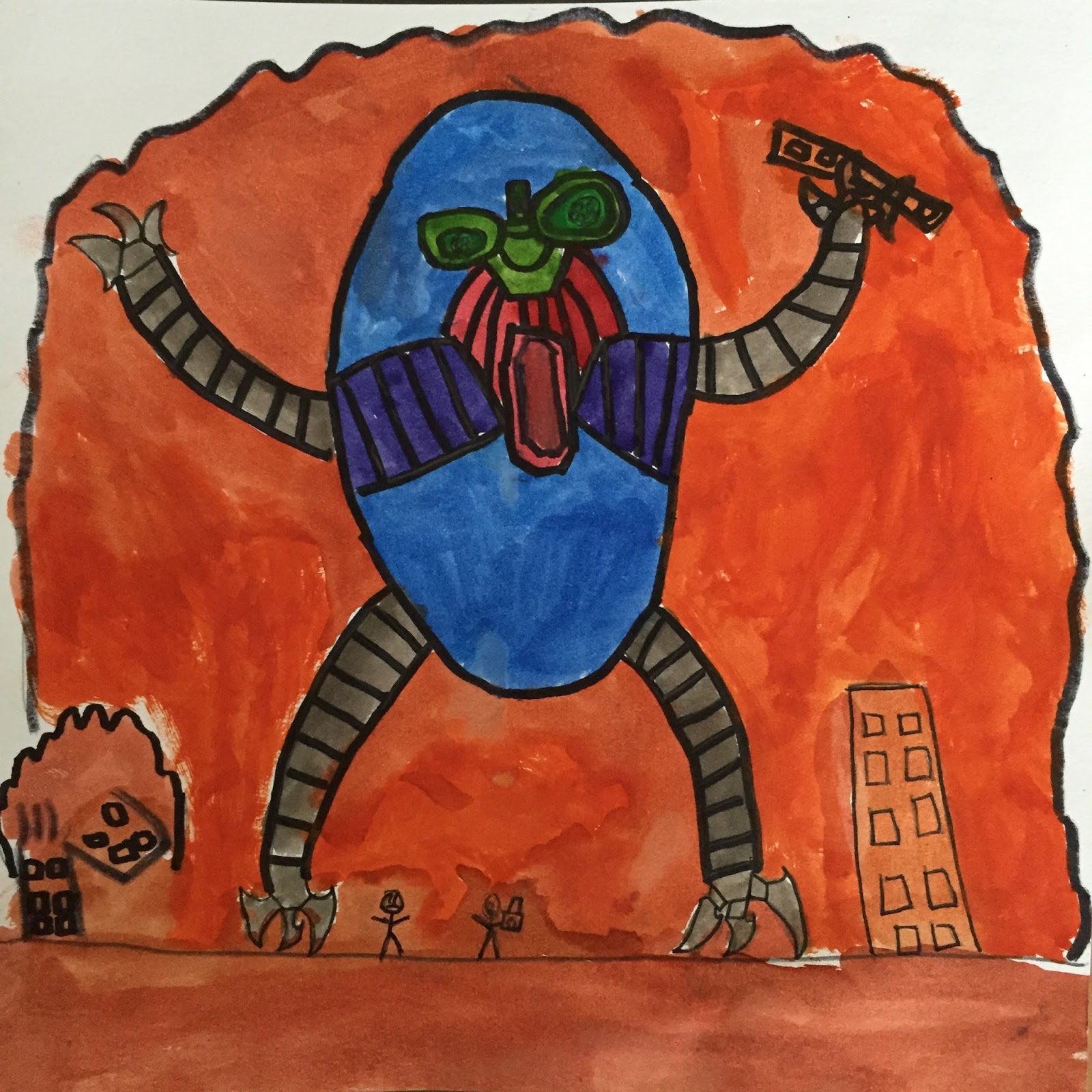 small batch art: 5th grade monsters