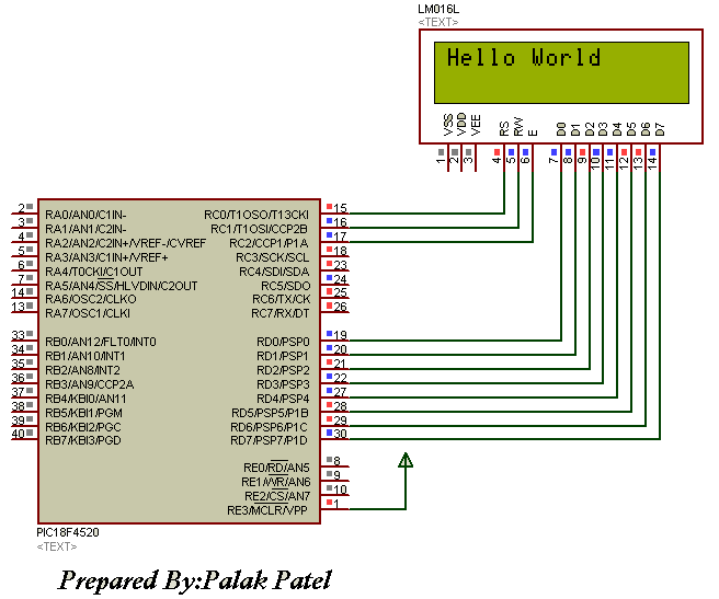 Palak Patel's Blog: LCD 8_Bit Interface with PIC18F4520.. Palak Patel's Blog: LCD 8_Bit Interface with PIC18F4520..