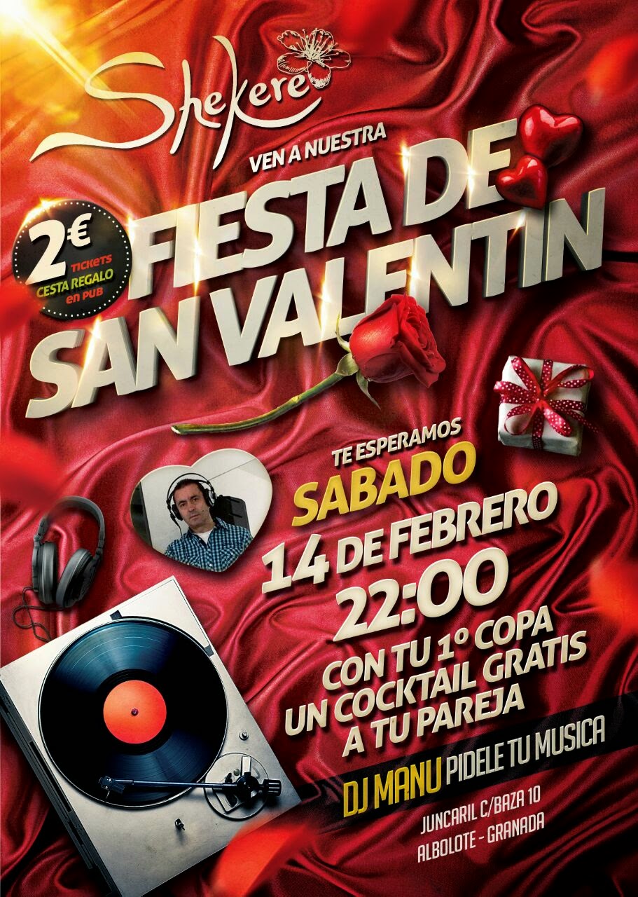 Agenda Granada: Fiesta de San Valentín 22 h pub Shekere, Juncaril ...