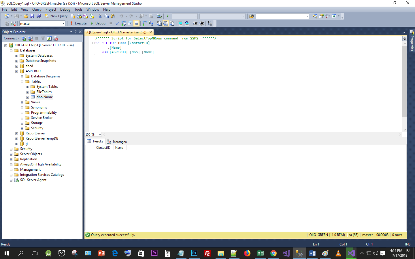 Insert data into a database table using ASP.Net, C# and Microsoft SQL ...