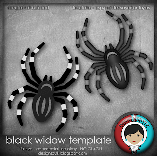 Designs by LK: New Black Widow Script & Template