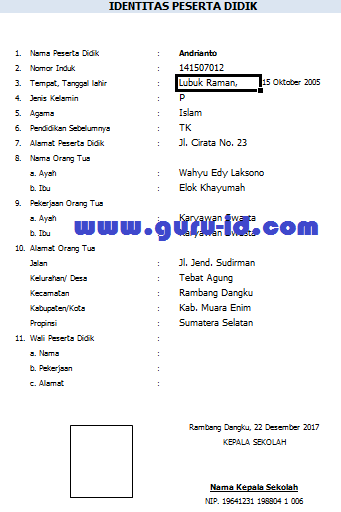 format raport k13 smp revisi 2017 - Modul Ajar Kurikulum Merdeka
