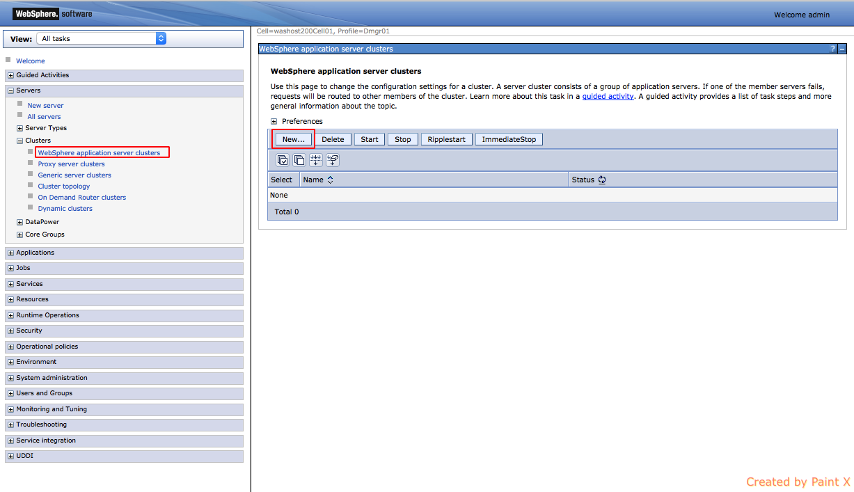 Websphere Application Server Creating Cluster In Was