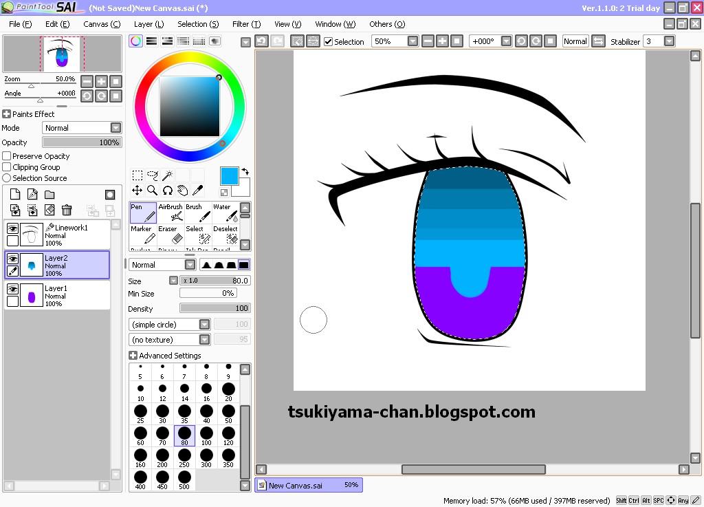 Cara Mewarnai Mata Anime