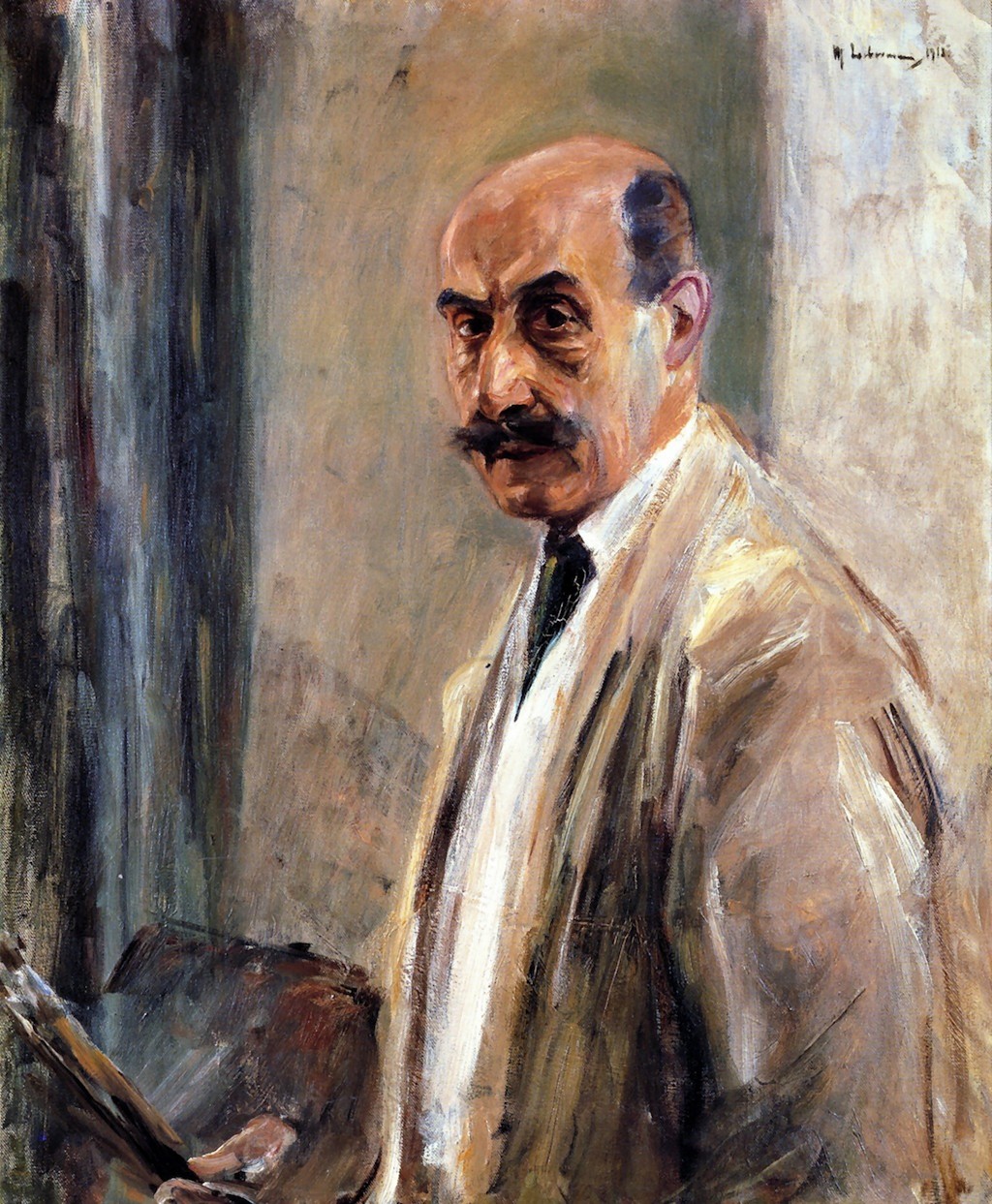 Gravura De Qualidade De Museu | Auto-retrato com escova e paleta, 1913 ...