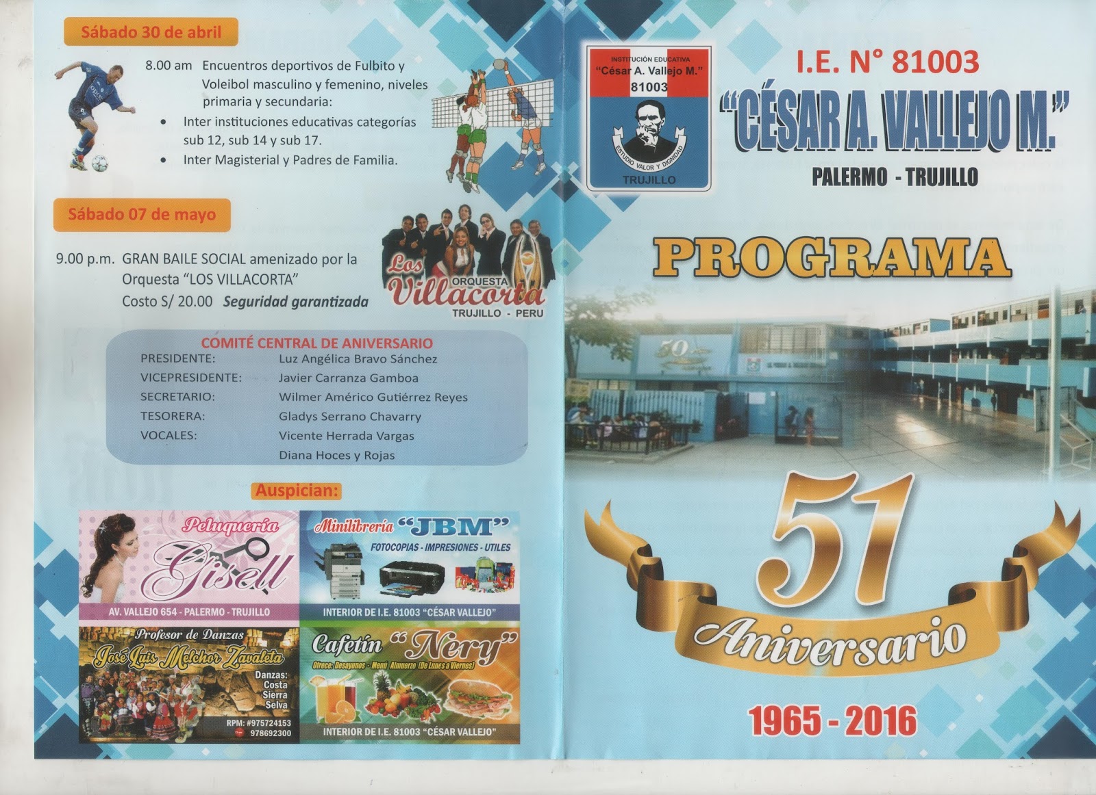 Programa General de 51 Aniversario Institucional