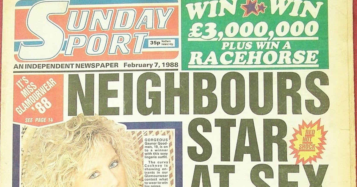 Sunday Sport Newspaper 7th February 1988