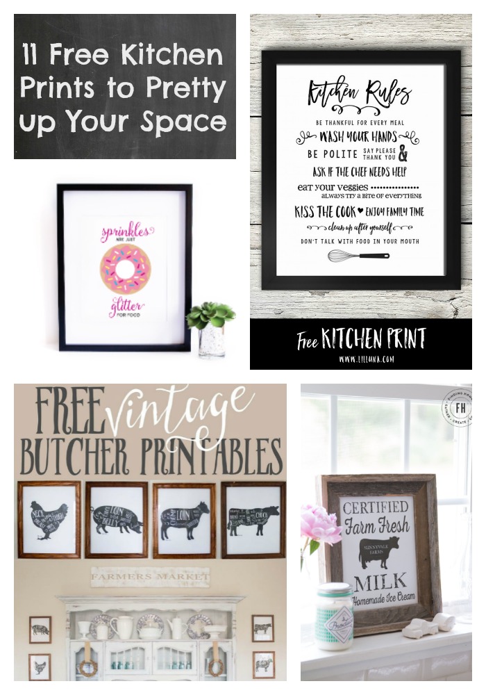 The Cozy Red Cottage: 11 Free Kitchen Printables to Pretty up your Space