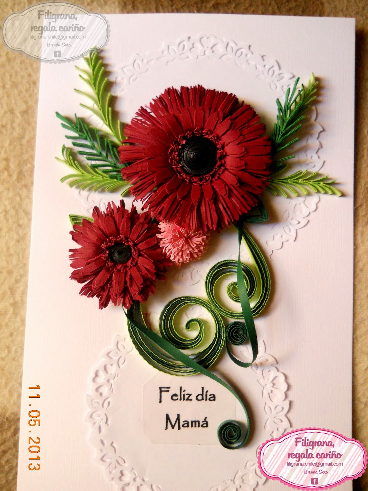 Filigrana - Quilling en Chile: Algunas tarjetas de filigrana :)