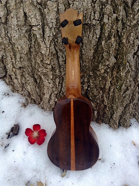 Tiwi Mini Ukuleles: Walnut / W.R.Cedar Nano uke special