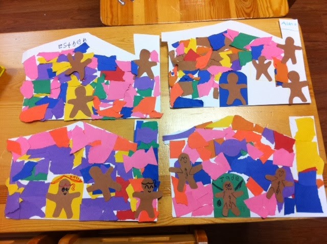 ESL Activities: Christmas Craft: Gingerbread House Collage