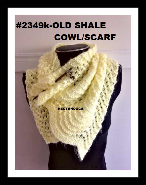 HECTANOOGA PATTERNS: FREE Knitting Pattern - 2349k- OLD SHALE (Feather ...