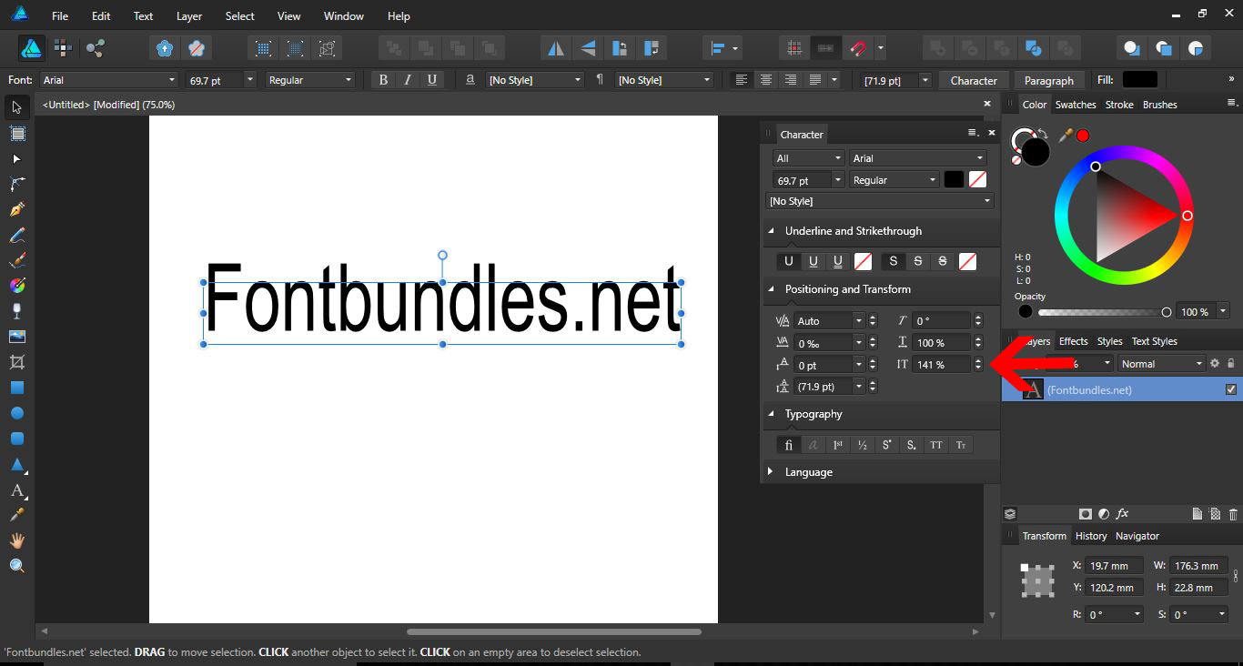 Text basics in Affinity Designer | Design Bundles