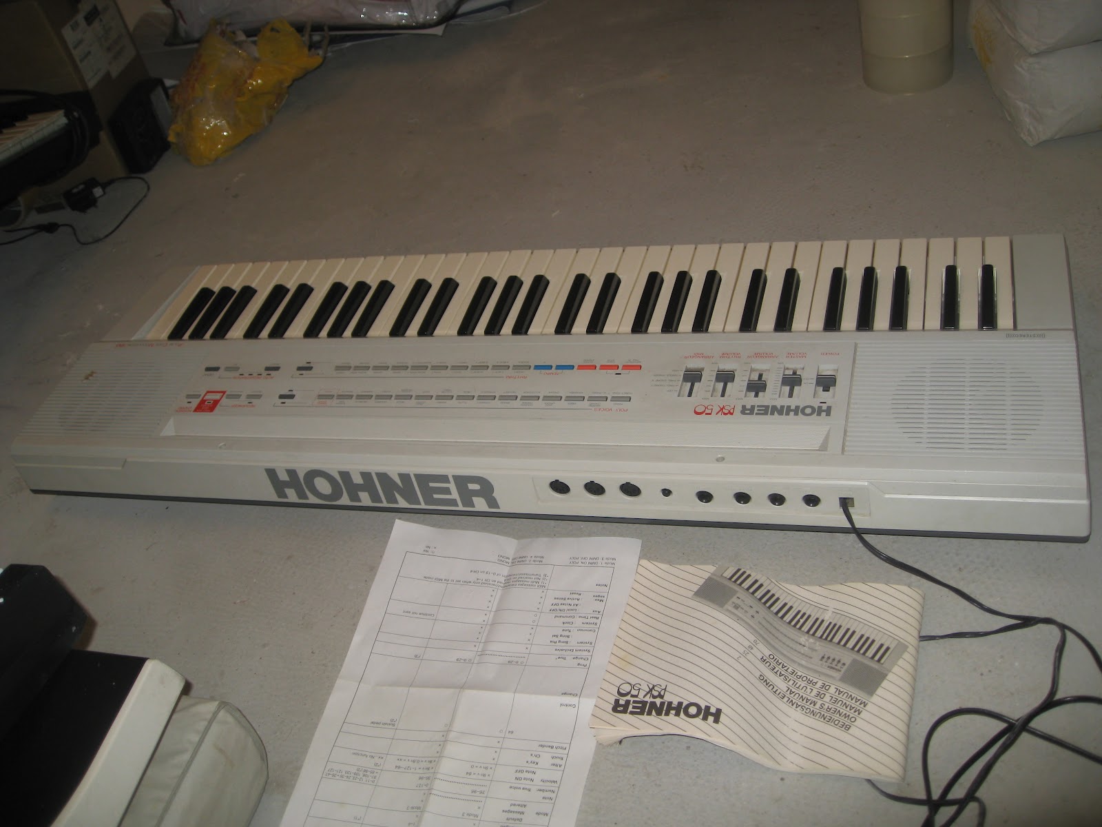 Infrequent Sound [sex.tex] technology: Hohner PSK-50 Digital piano ...