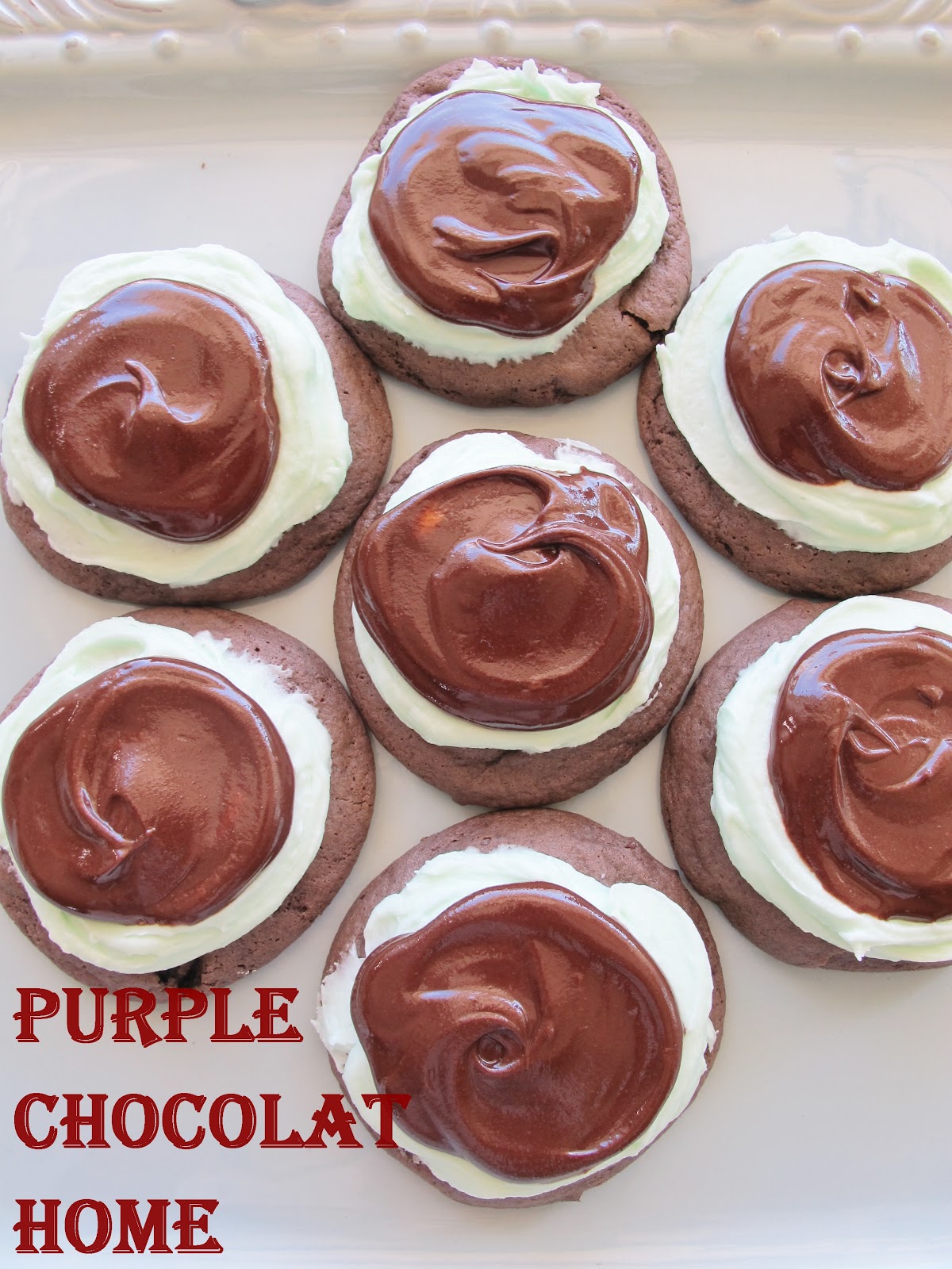 Grasshopper Cookies - Purple Chocolat Home