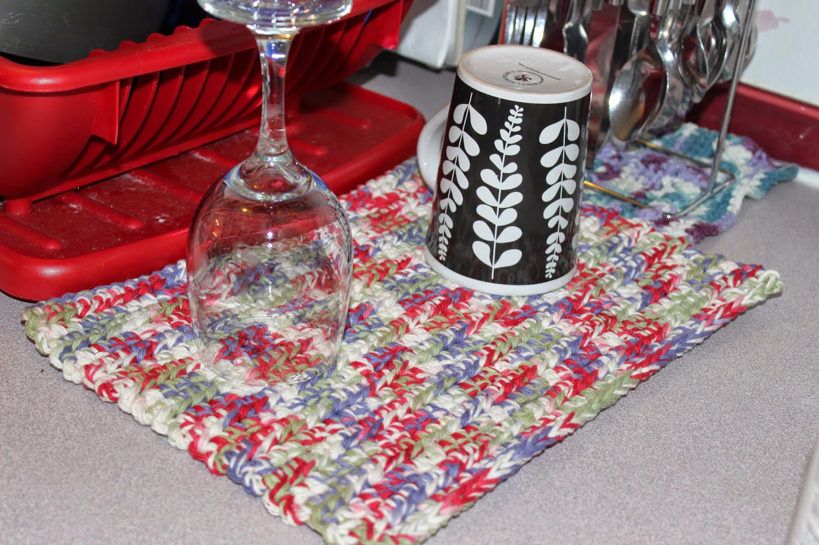 Jewlyn's Crochet: Dish Drying Mat