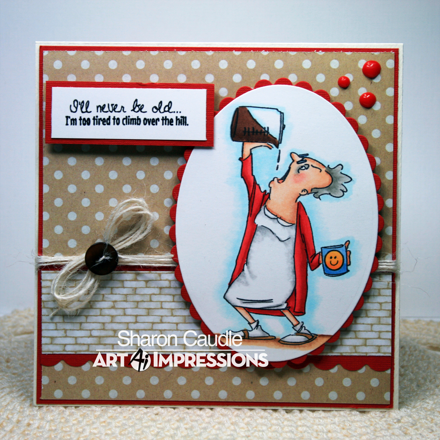 Gramma's house of cards: Art Impressions Challenge #184 and a Blog Hop!