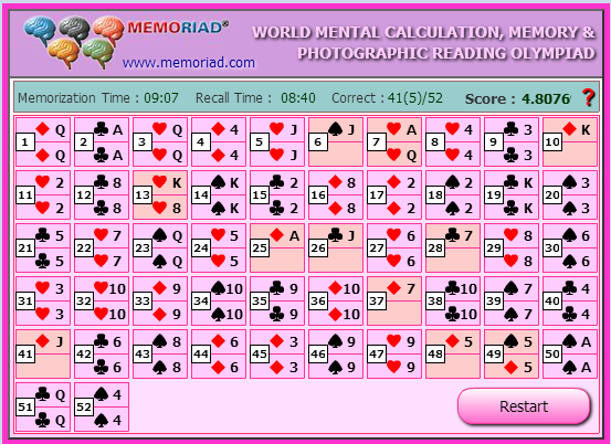 Kan Ik Onthouden!: Memoriad Speedcards oefening.