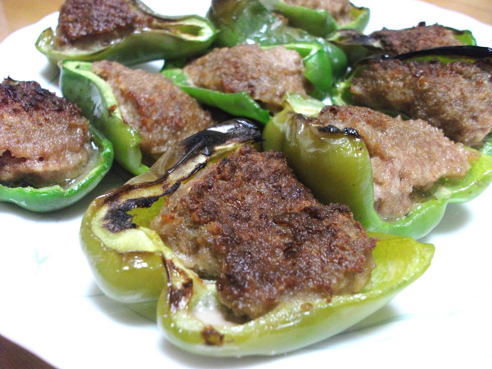 Japanese Food Recipes: Japanese Stuffed Green Peppers and Eggplant Recipe