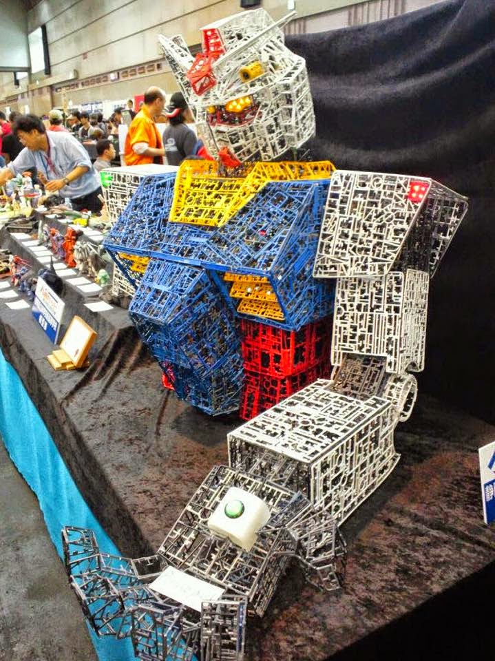 RX-78-2 Gundam Made of Runner Exhibited at 54th Shizuoka Hobby Show 2015
