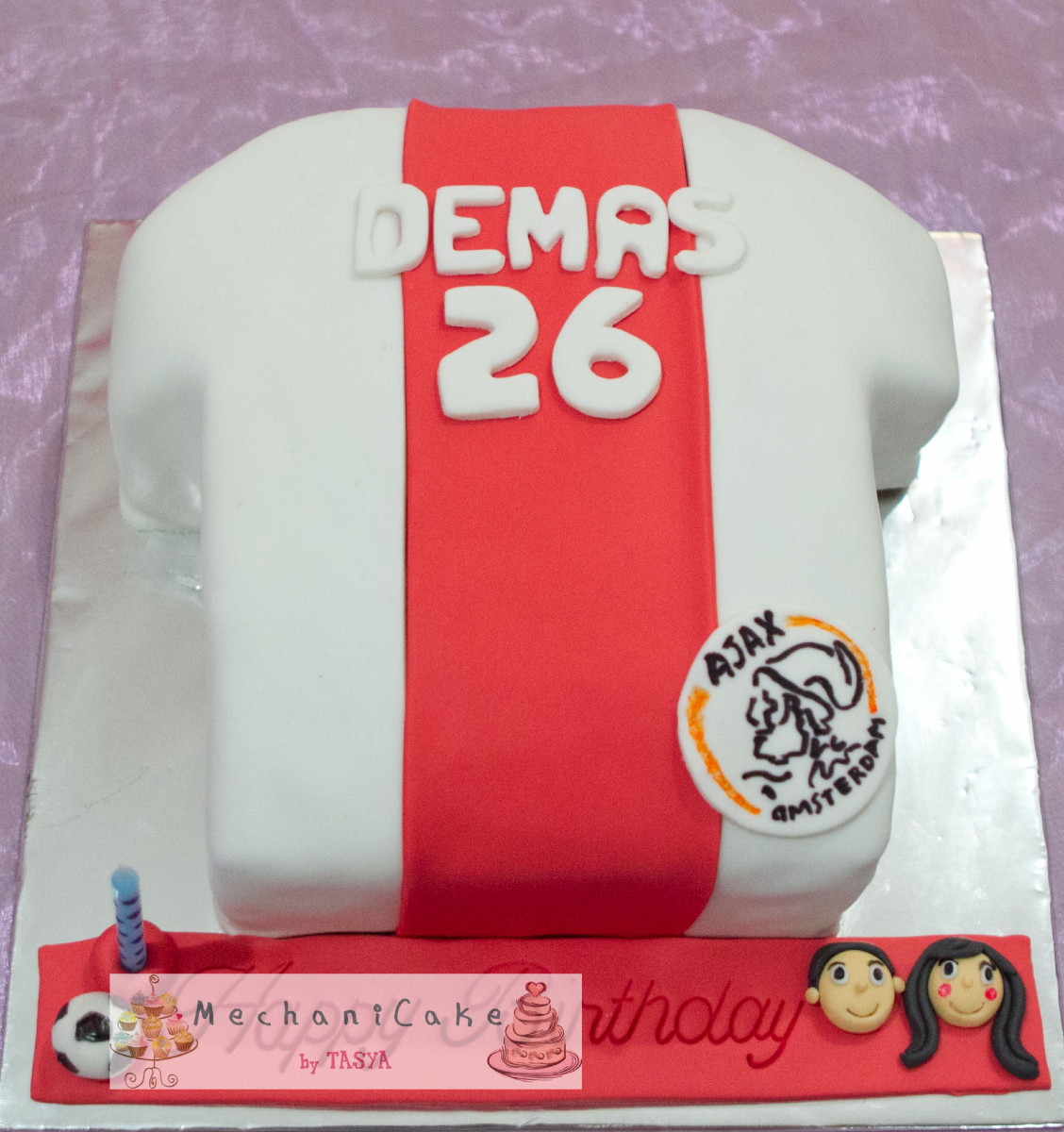 MechaniCake: Baju Ajax cake for Demas's Bday