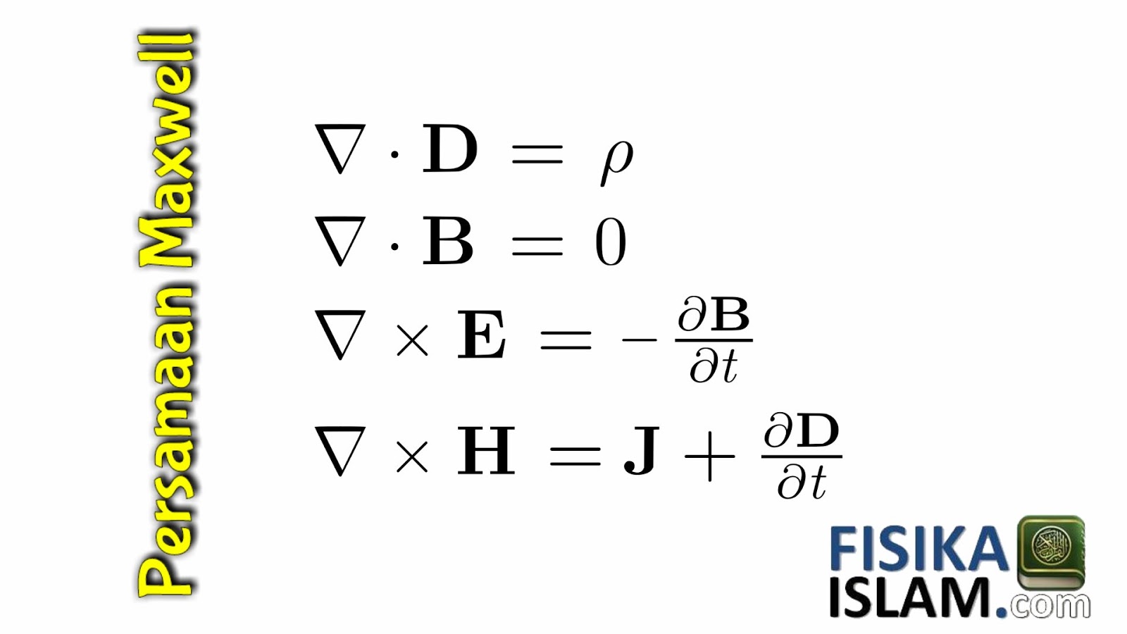 Turunan Rumus Persamaan Maxwell Tentang Gelombang Elektromagnetik ...