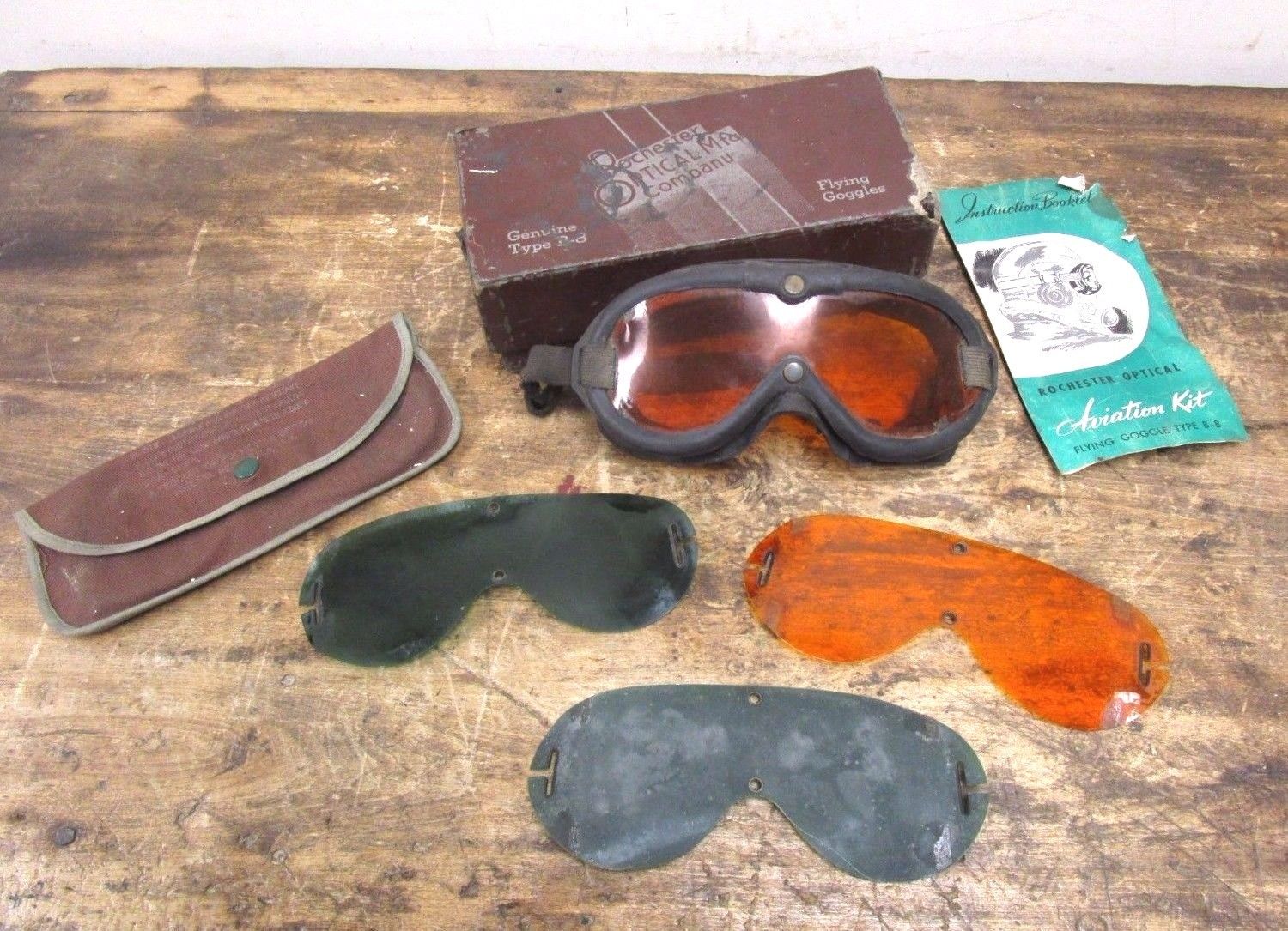 Webbingbabel: WW2 US ARMY AIR FORCES TYPE B-8 FLYING GOGGLES