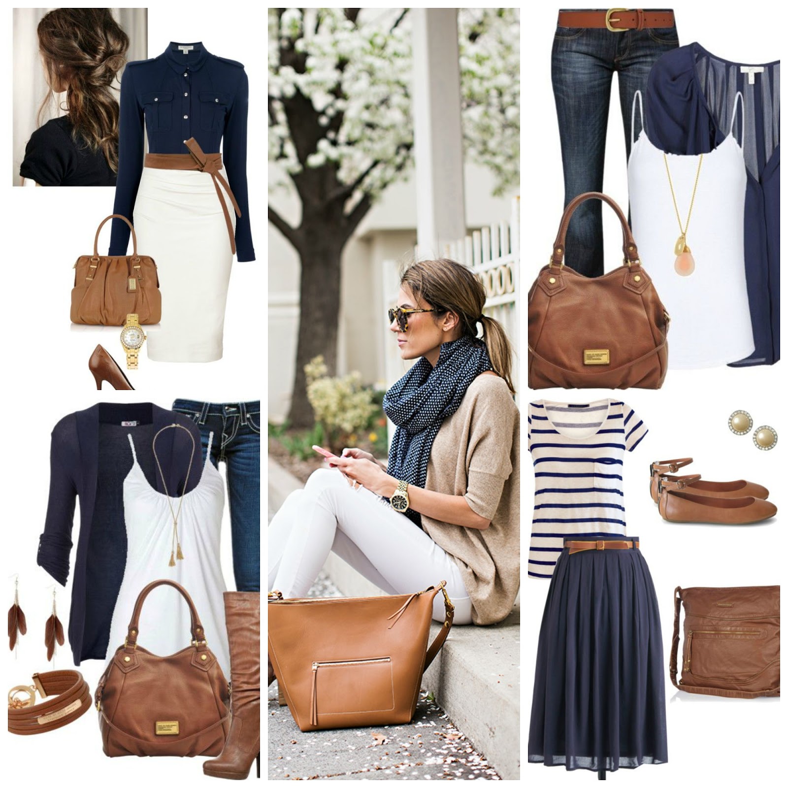 A Look I Love: Navy + Tan | Glamour Coastal Living