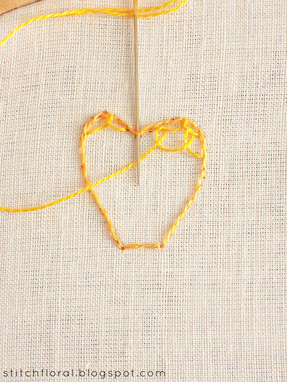 Detached buttonhole on irregular shapes - Stitch Floral