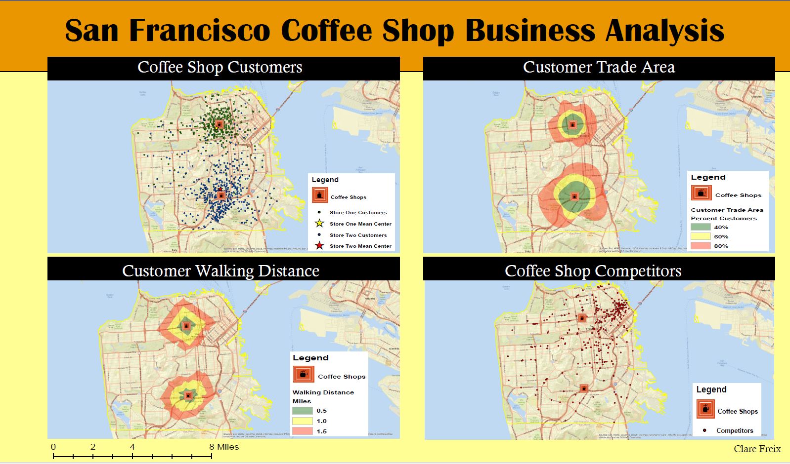 Geography 352 - Business Geography : Coffee Shop Analysis