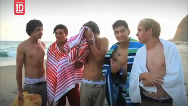 One Direction Shirtless Together