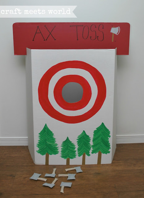 Craft Meets World: DIY 'No Sew' Axes for Ax Toss Game