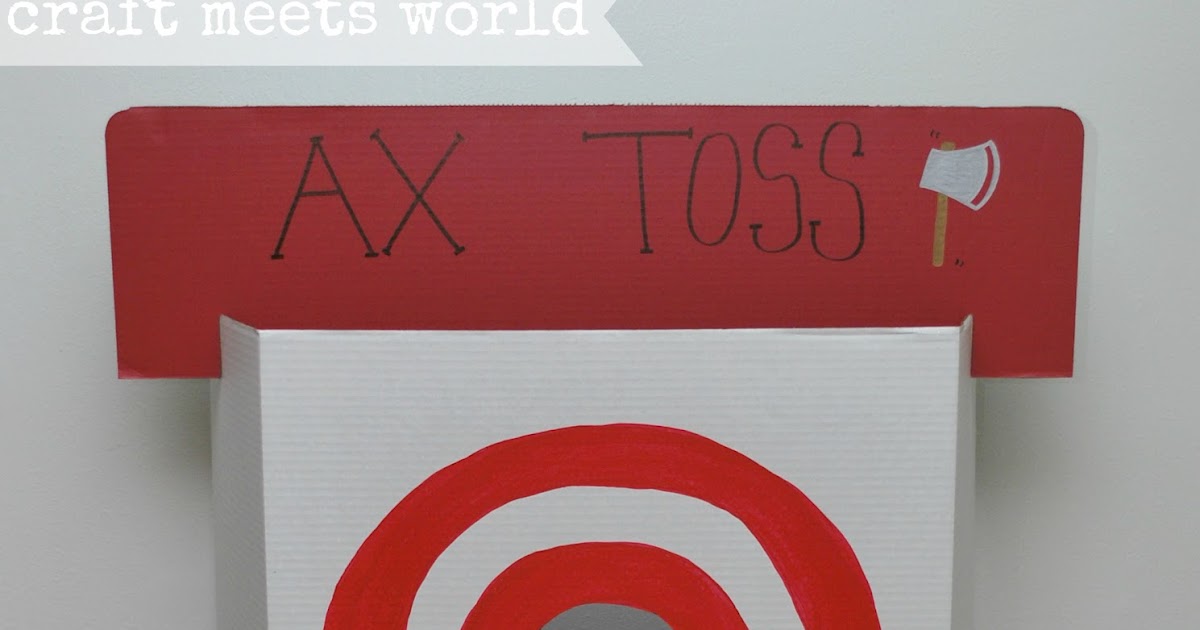 Craft Meets World: DIY 'No Sew' Axes for Ax Toss Game